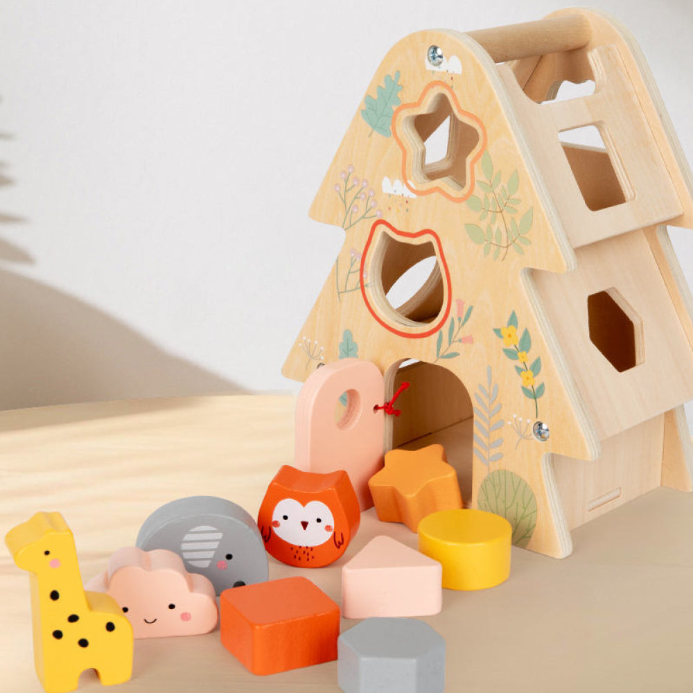 Wooden Shape Matching Educational Toy - Cheekaaboo